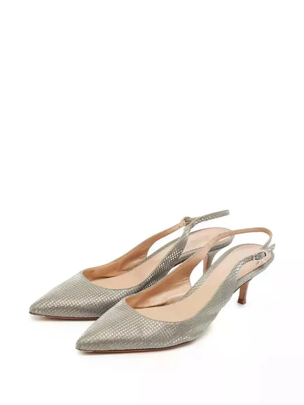 GIANVITO ROSSI Pointed Toe Slingback Pumps