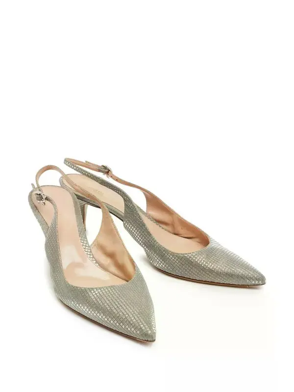 GIANVITO ROSSI Pointed Toe Slingback Pumps