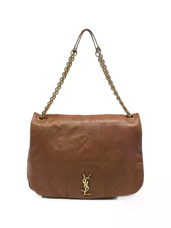 Saint Laurent 2023 Jamie 4.3 Geometric-quilted Shoulder Bag - Brown