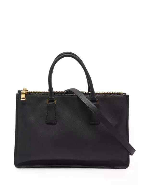 Prada Logo-plaque Double-zip Handbag