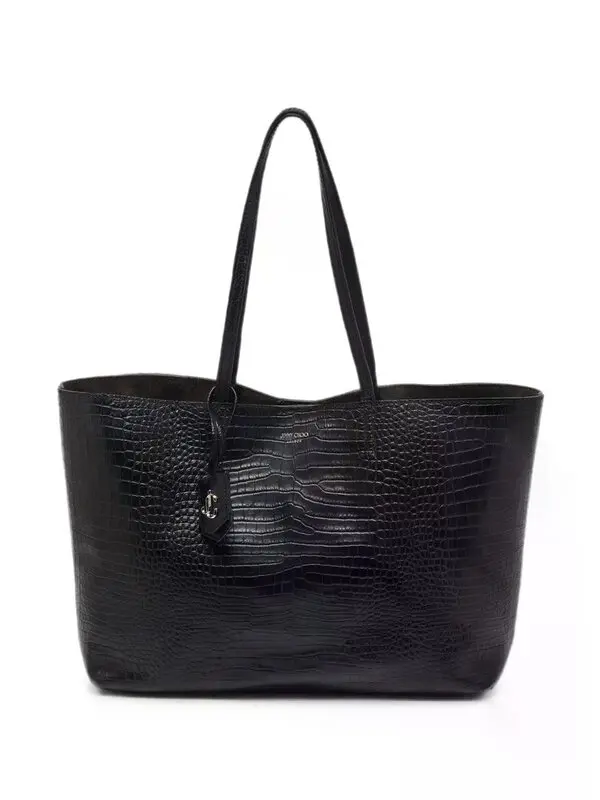 JIMMY CHOO Nine2five Crocodile-effect Tote Bag