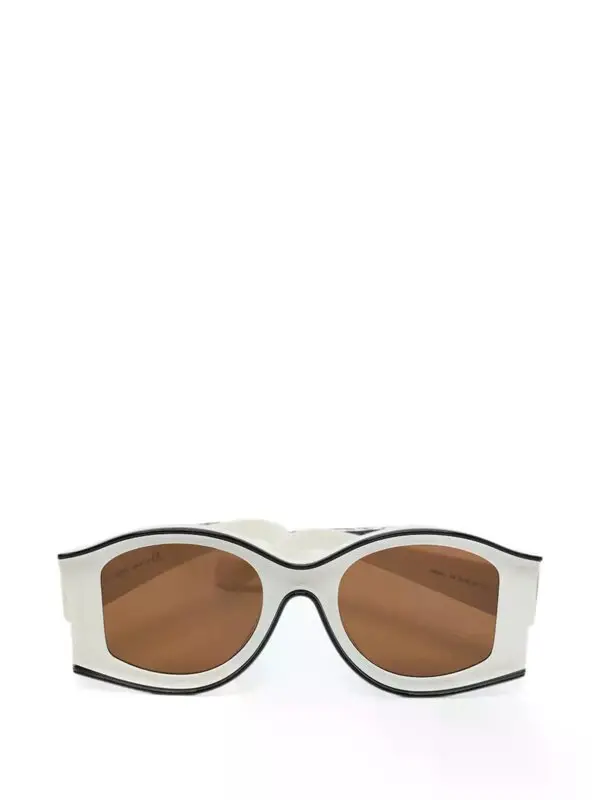 Loewe Geometric-frame Constrast-trim Sunglasses