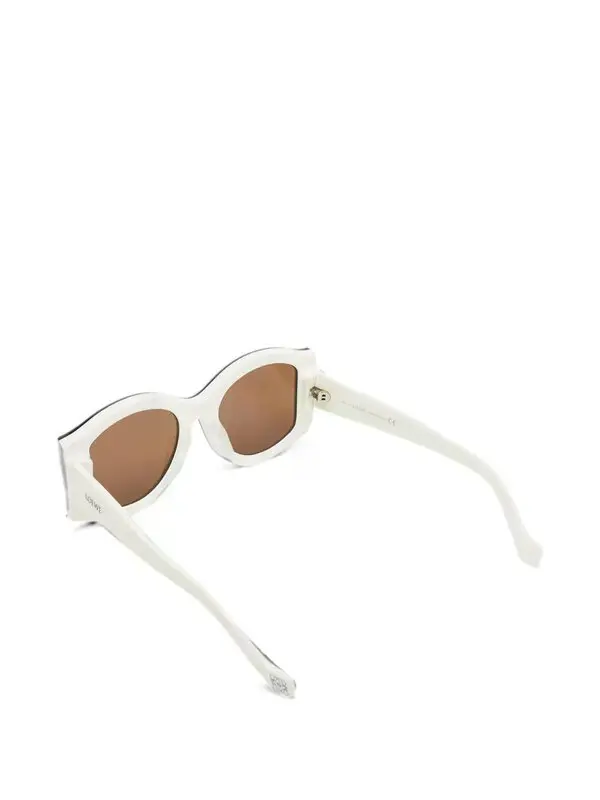 Loewe Geometric-frame Constrast-trim Sunglasses