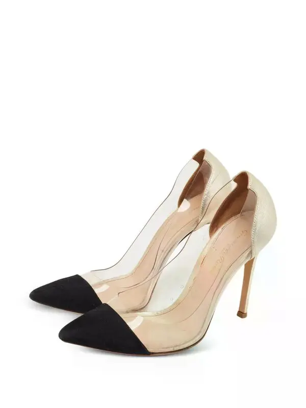 GIANVITO ROSSI Plexi Pointed Pumps