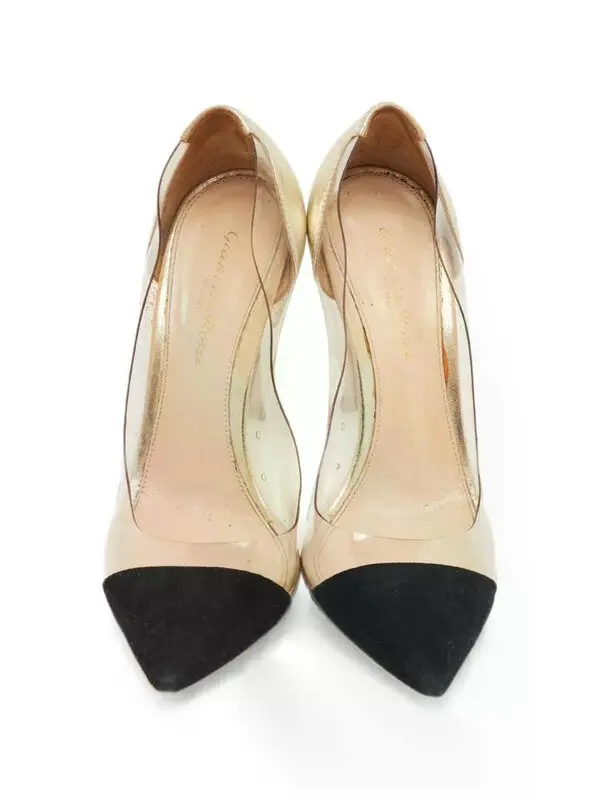GIANVITO ROSSI Plexi Pointed Pumps