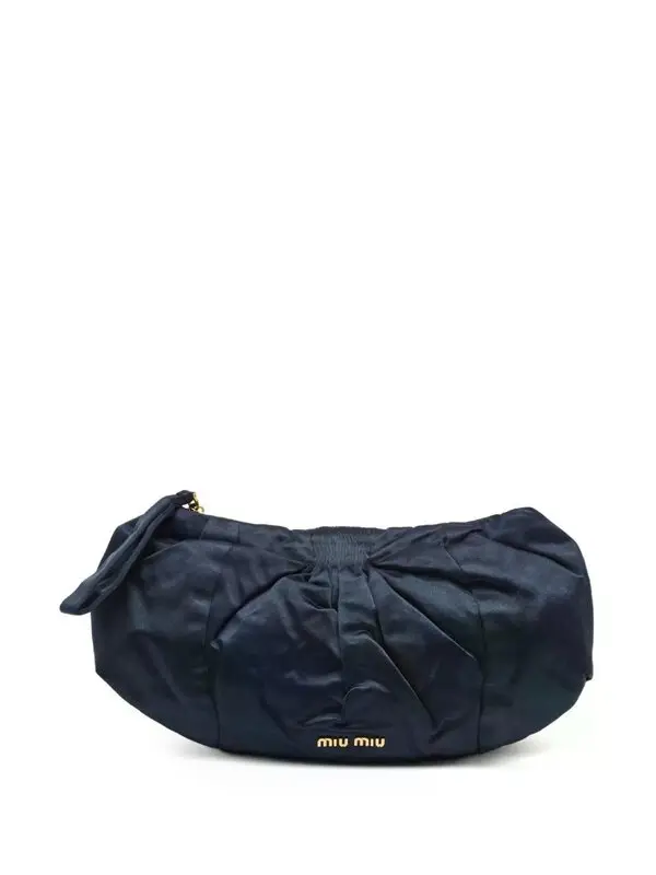 Miu Miu Pleated Zip-fastening Clutch Bag