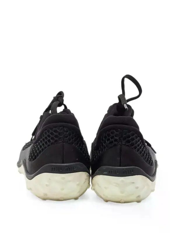 Miu Miu Crystal-embellished Mesh Sneakers