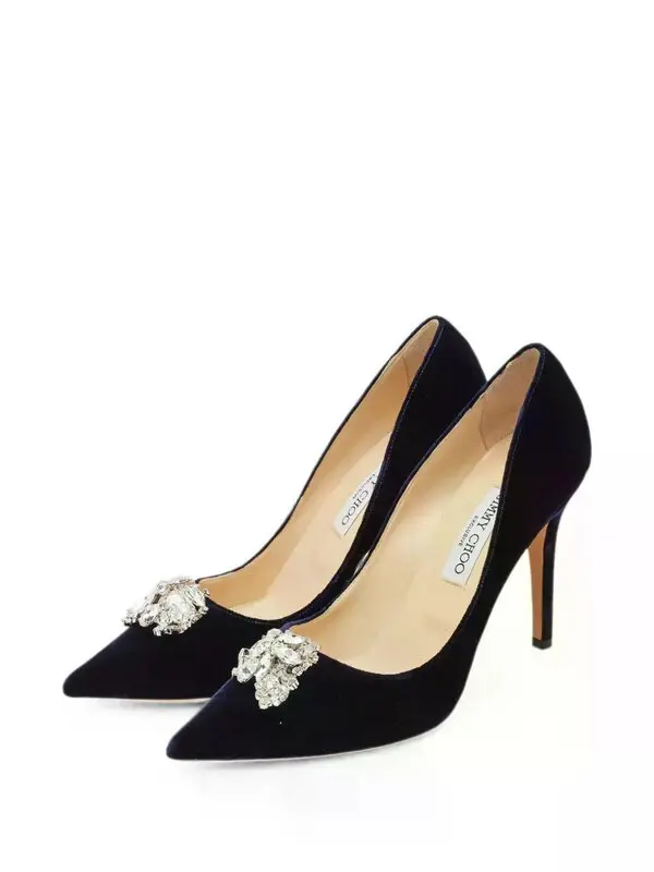 JIMMY CHOO Crystal-embellished Pumps
