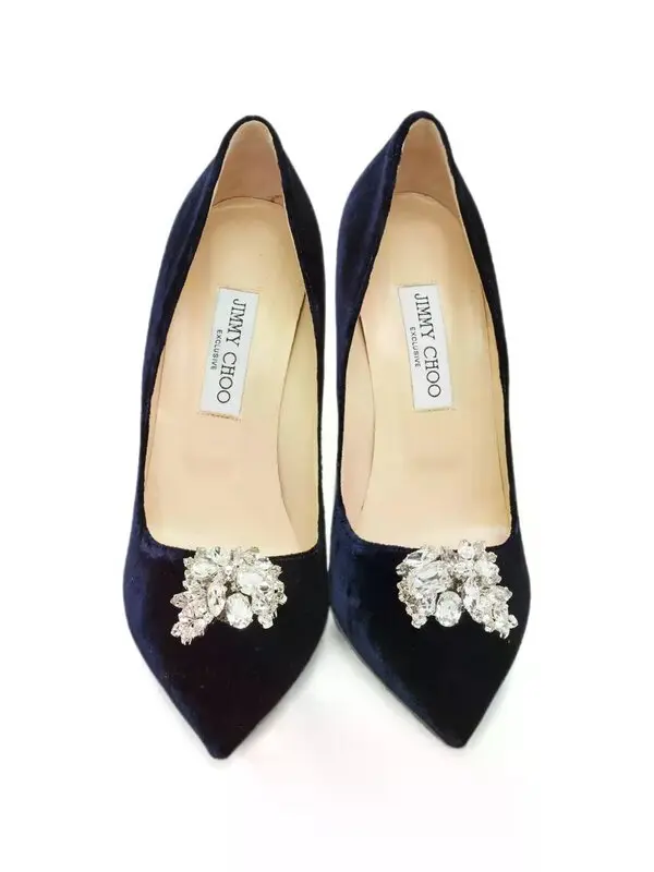 JIMMY CHOO Crystal-embellished Pumps