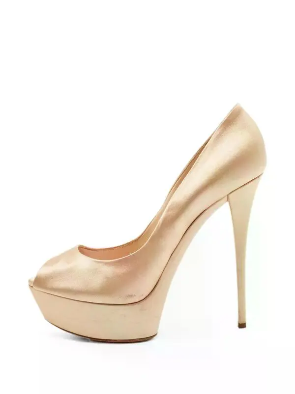 Casadei Peep-toe Platform Pumps