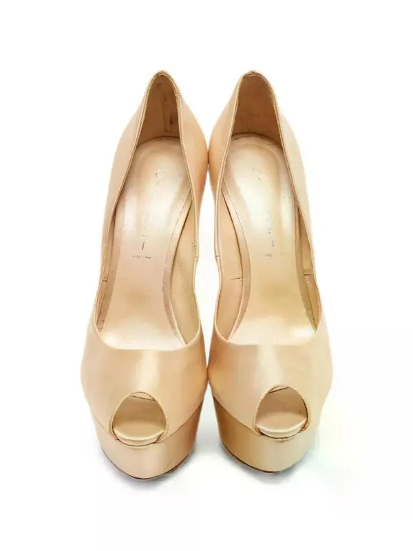 Casadei Peep-toe Platform Pumps