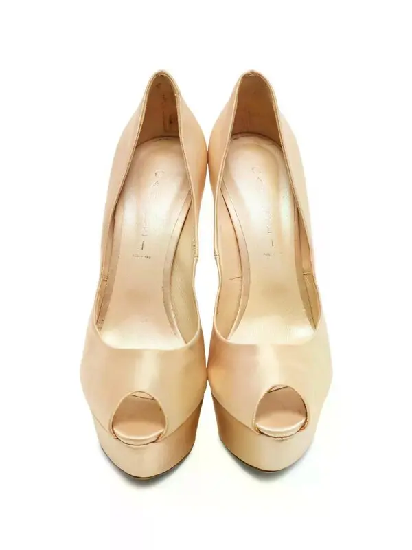 Casadei Peep-toe Platform Stiletto Heel Pumps