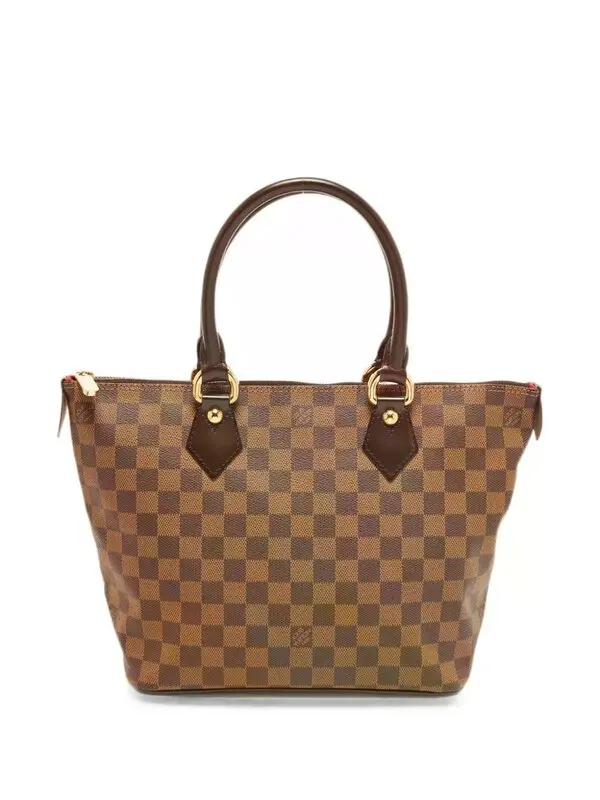 LOUIS VUITTON 2008 Saleya Leather-trim Tote Bag