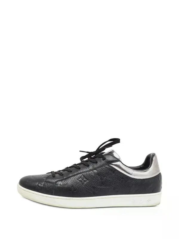 LOUIS VUITTON Monogram Pattern Leather Sneakers