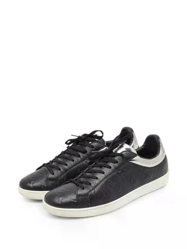 LOUIS VUITTON Monogram Pattern Leather Sneakers