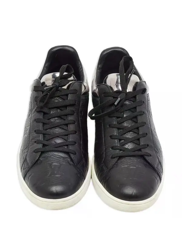 LOUIS VUITTON Monogram Pattern Leather Sneakers