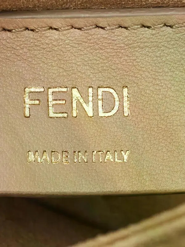 Fendi 2019 Small Kan I Scalloped Cross Body Bag