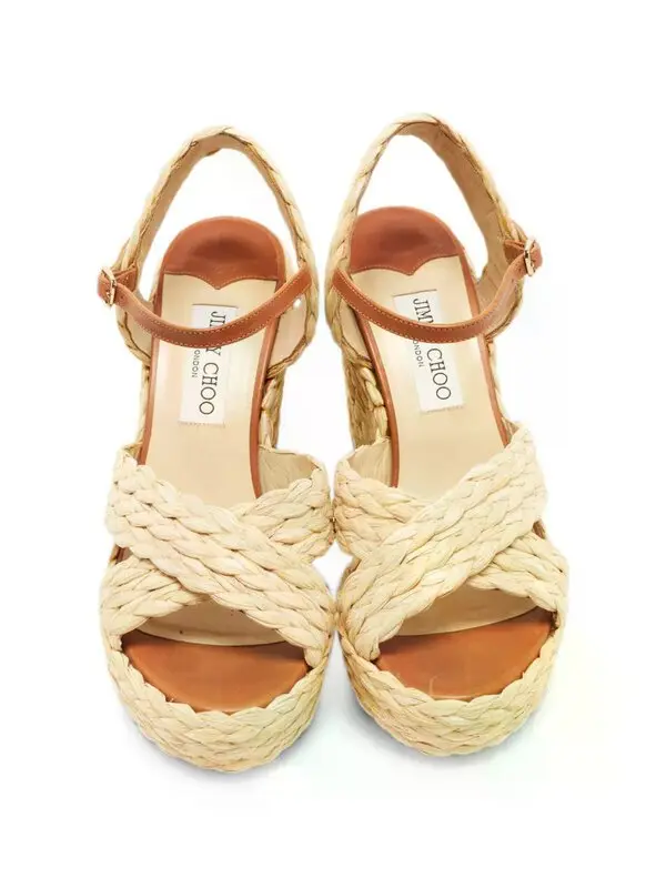 JIMMY CHOO Dellena Wedge-heel Sandals