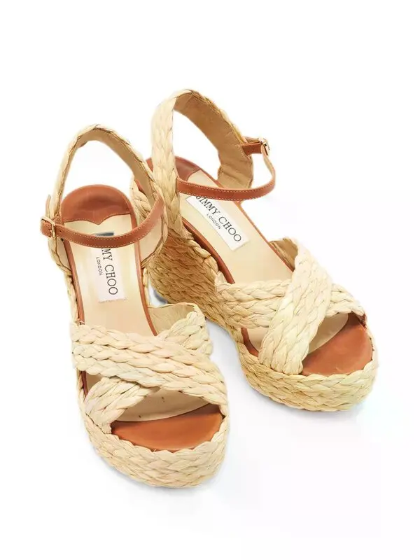 JIMMY CHOO Dellena Wedge-heel Sandals