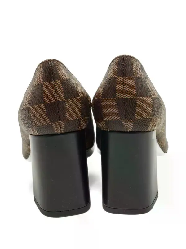 LOUIS VUITTON Madeleine Damier Ebene Canvas Pumps