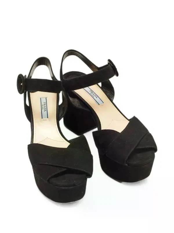 Prada Platform Ankle-strap Sandals