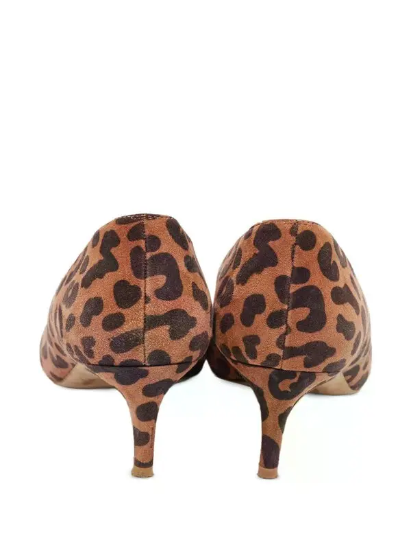 STUART WEITZMAN Leopard-print Pointed-toe Pumps