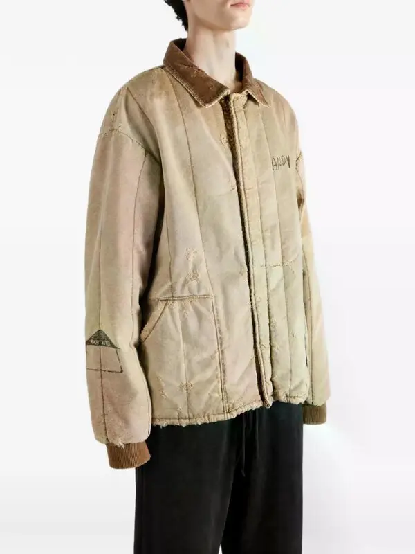 PALY Distressed-effect Quilted Jacket