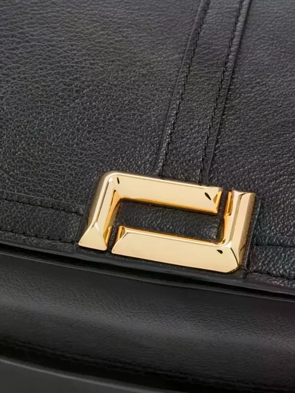 LANCEL Celeste Double L Saddle Bag