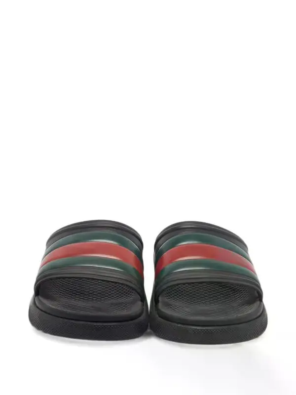 Gucci Web-stripes Flat Slides