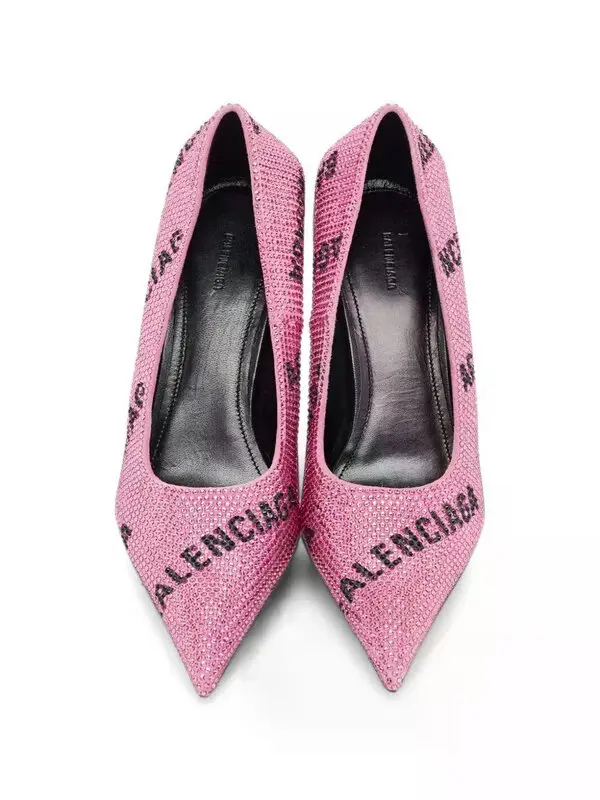 Balenciaga Knife Crystal-embellished Pumps