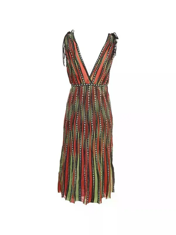 Missoni Alga Pattern Sleeveless Midi Dress