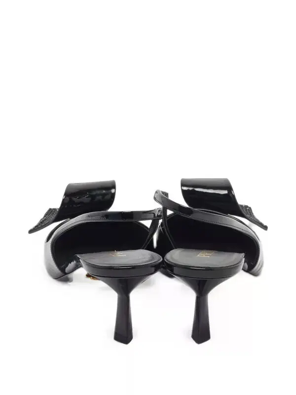 Prada Bow-detail Pointed-toe Slingback Heeled Pumps