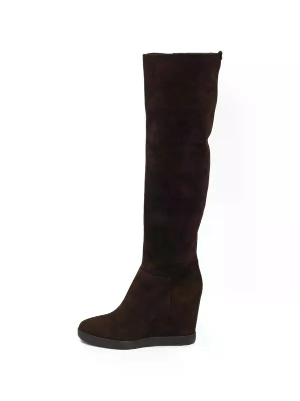 LE SILLA Concealed Wedge Knee-length Boots - Brown