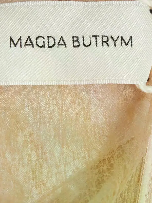 Magda Butrym 2025 Floral-appliqué Strapless Mini Dress
