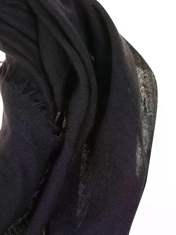 Destin Emily Frayed-edge Scarf - Blue