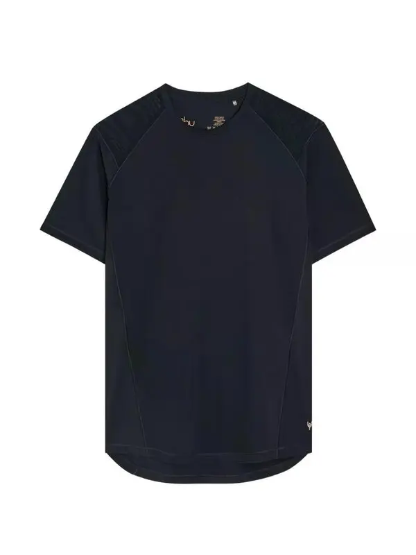 NOW YOU LIVE Waterley Mesh-panelled Raglan-sleeve T-shirt - Black