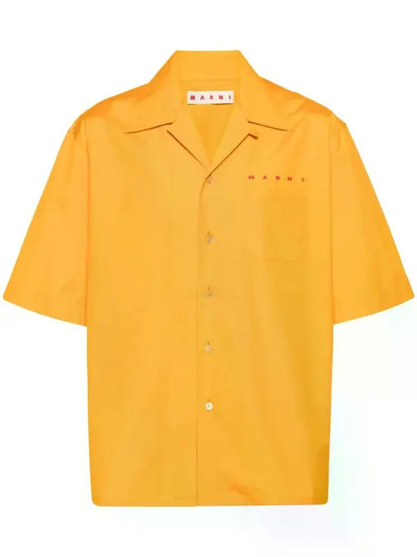 Marni Logo-print Poplin Shirt