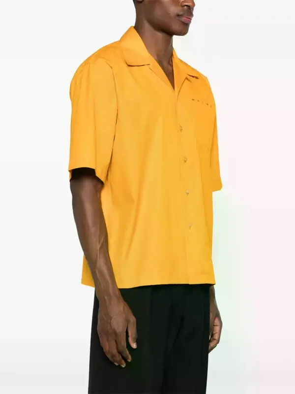 Marni Logo-print Poplin Shirt