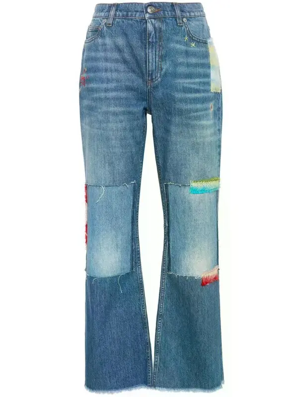 Marni Mohair Detail Straight-leg Jeans