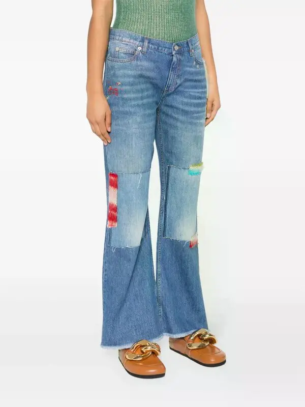 Marni Mohair Detail Straight-leg Jeans