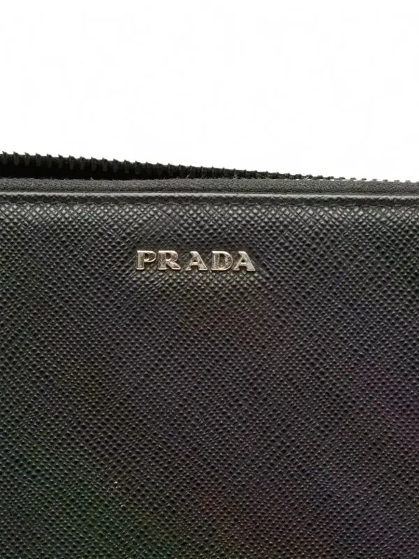 Prada 2010-2026 Saffiano Zip Around Wallet Long Wallets