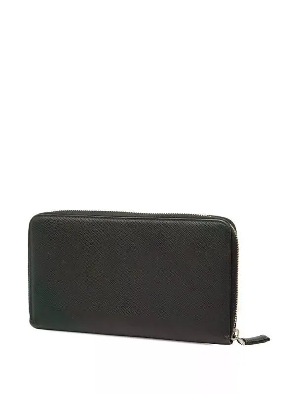 Prada 2010-2026 Saffiano Zip Around Wallet Long Wallets
