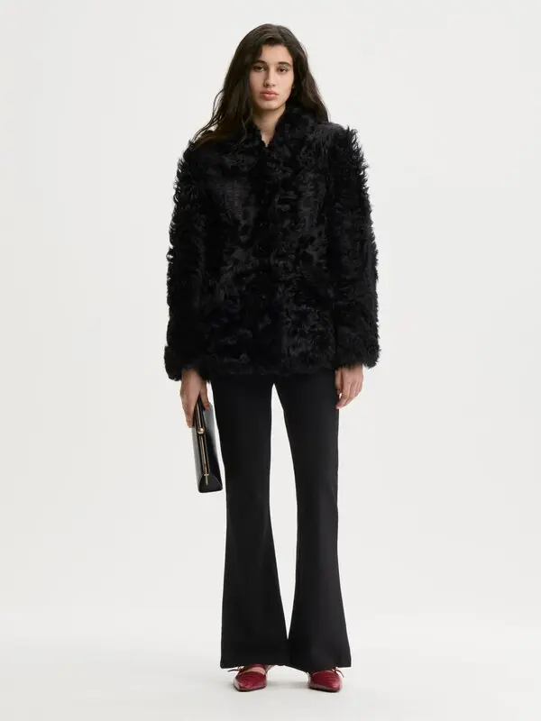 BY MALENE BIRGER Vilesa Flared Stretch Trousers - Black