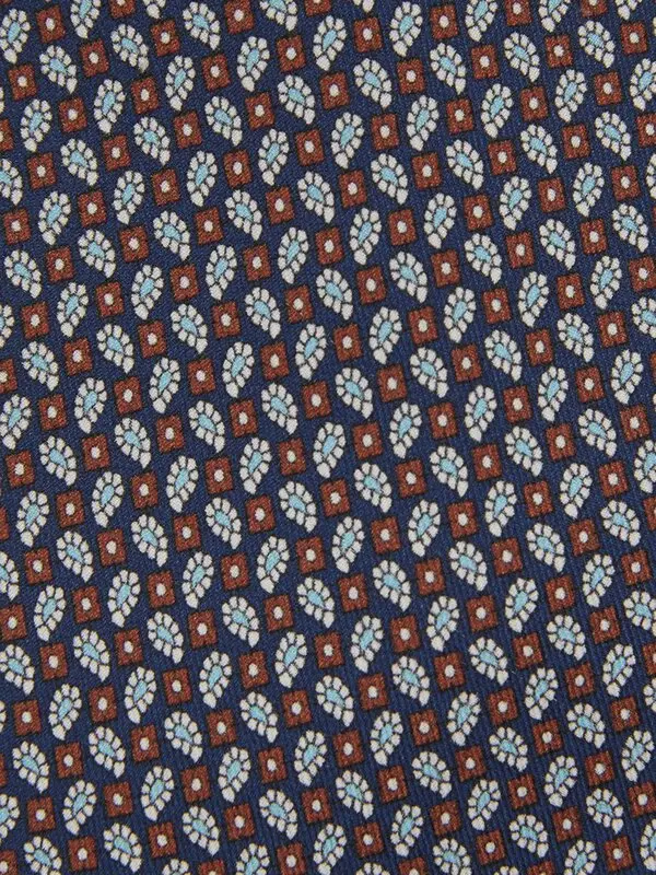 REISS Silk Micro Paisley-print Tie