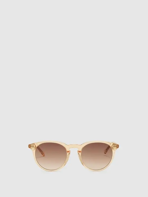 MESSYWEEKEND Round-frame Sunes, Beige - Beige/brown