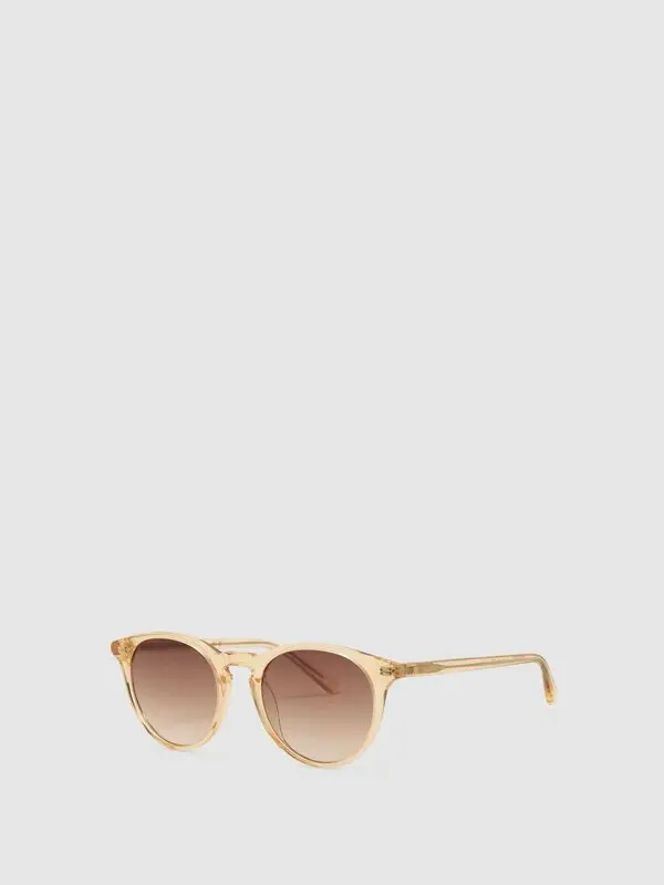 MESSYWEEKEND Round-frame Sunes, Beige - Beige/brown