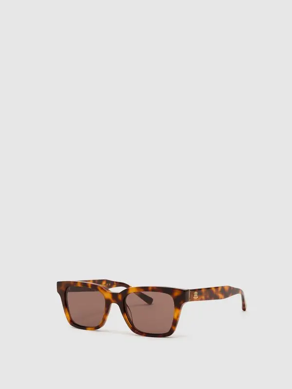 MESSYWEEKEND Rectangle-frame Sunes, Black