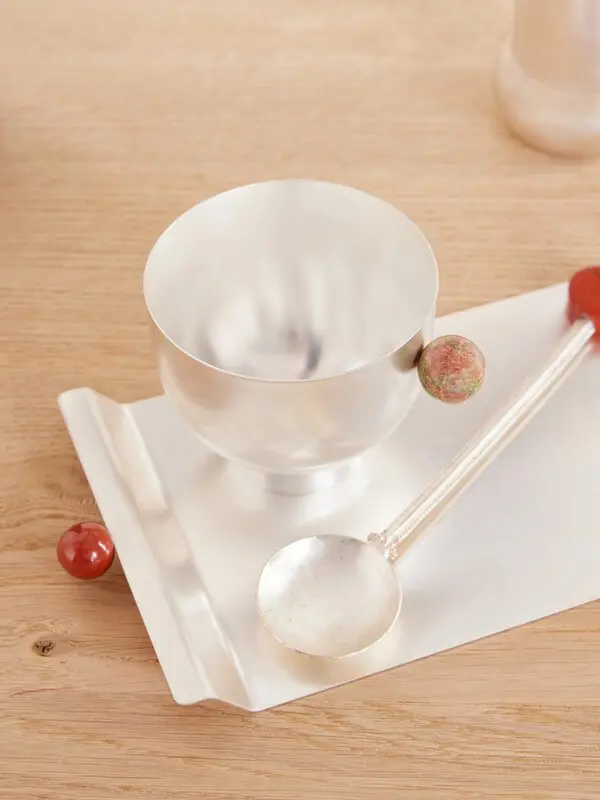 NATALIA CRIADO Plated And Unakite Cup