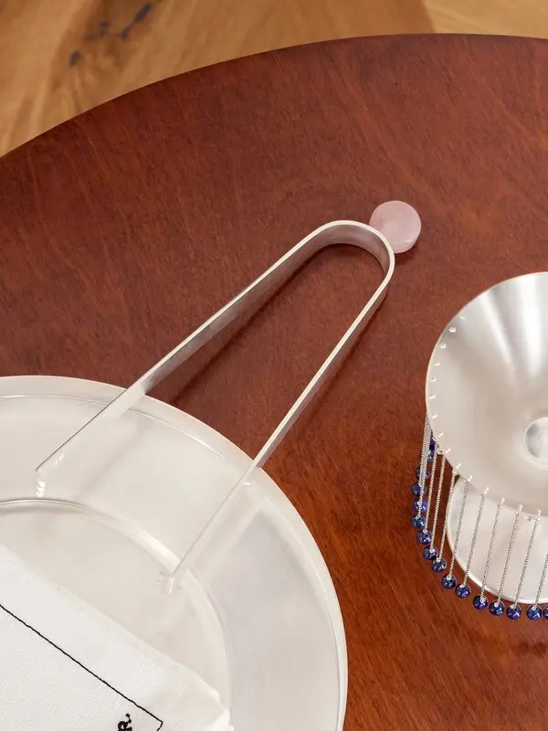 NATALIA CRIADO Plated And Quartz Ice Tongs