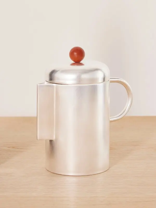 NATALIA CRIADO Simple -plated And Stone Coffee Pot